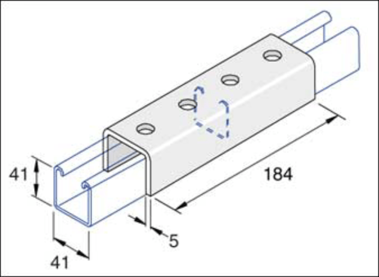 Unistrut P1377 U Shaped Connector | Web Ltd
